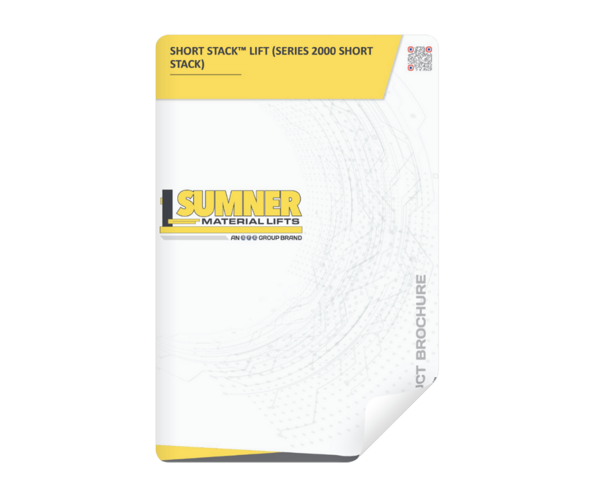 Series 2000 SHORT STACK LIFT Brochure - Sumner Material Lifts